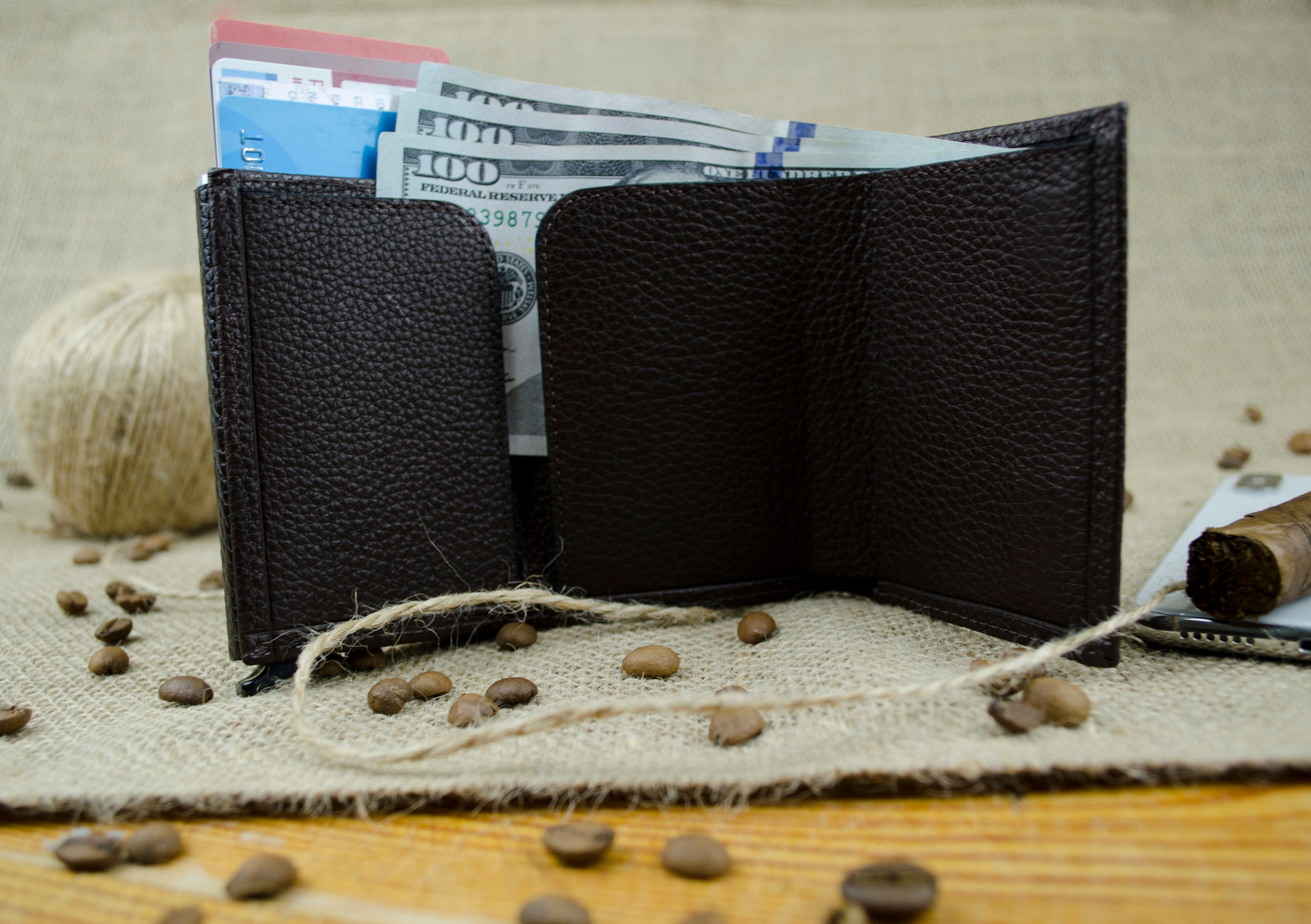 Handmade Leather Card Holder Personalized Leather Mechanical - Etsy