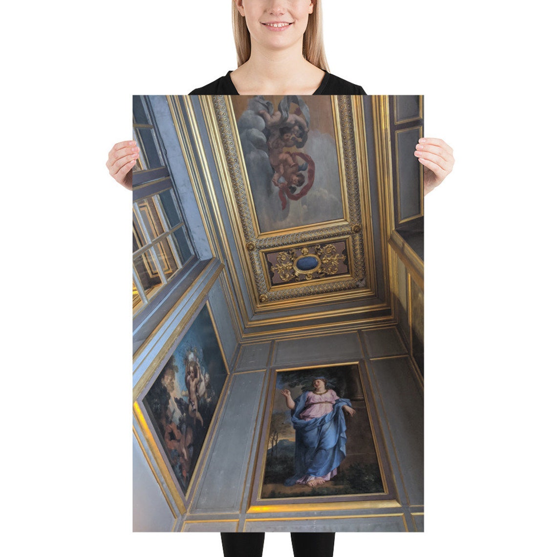 Portrait Ceiling Poster Fontainebleau France | Etsy