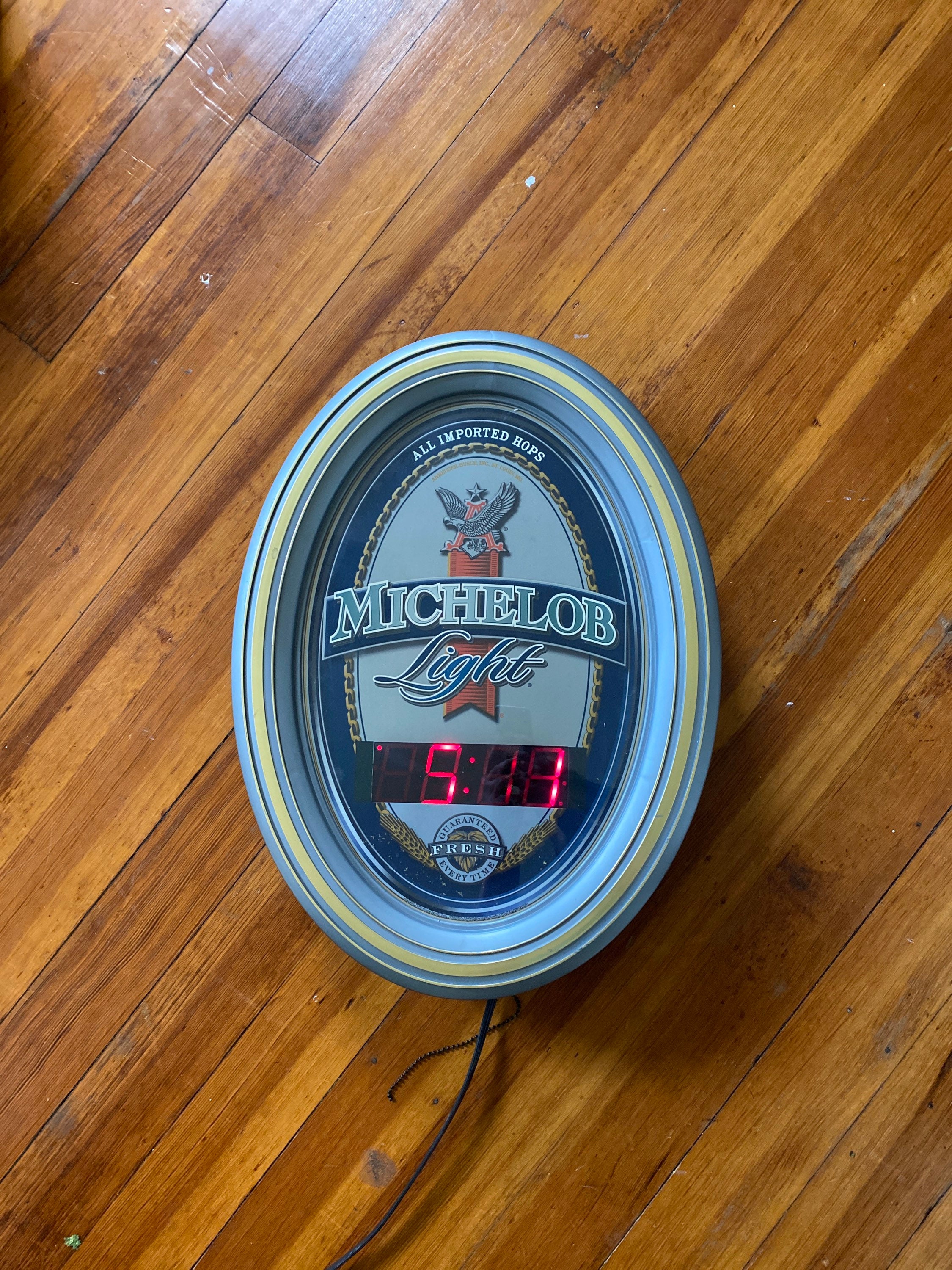 Michelob Clock Michelob Light for sale | Only 3 left at -60%