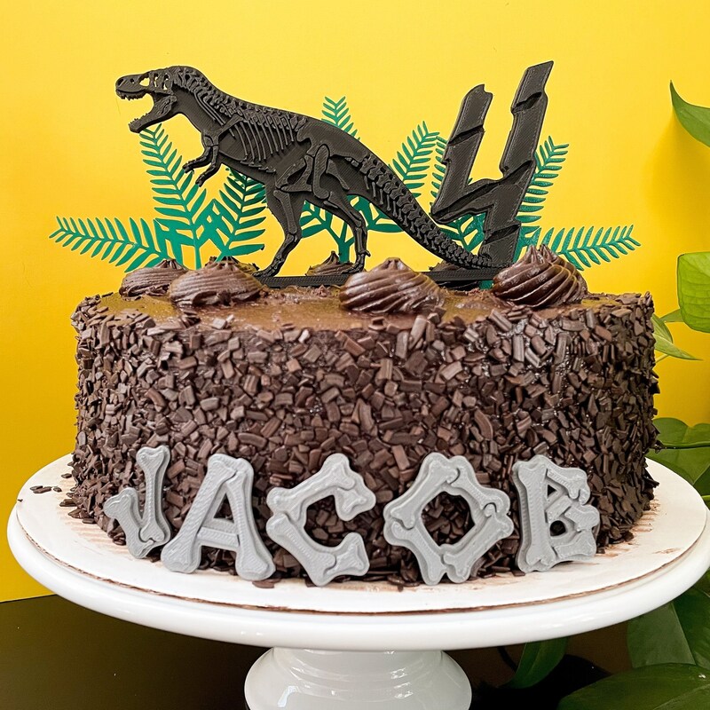 Dinosaur Cake Topper - Etsy