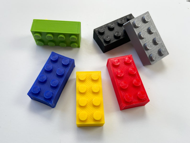 Set of 6 Bricks for Cake Decoration Cupcake Topper - Etsy