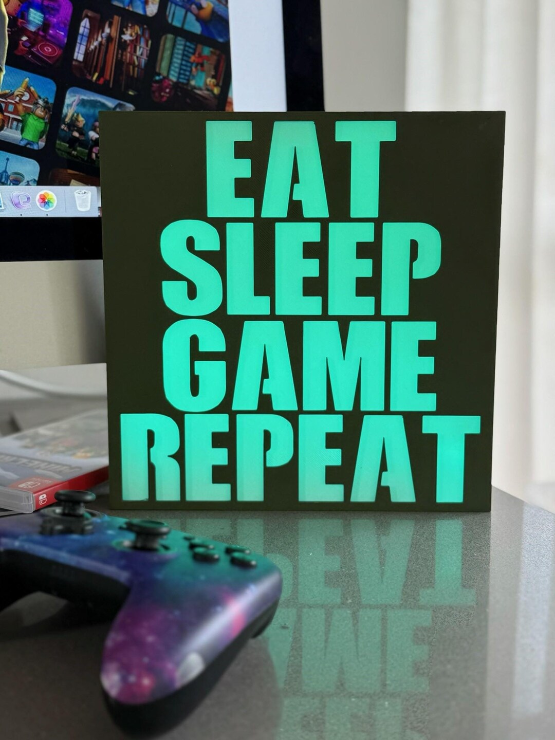 Gamer Light Box | Glowing Room Decor | Gaming Room Sign - Etsy