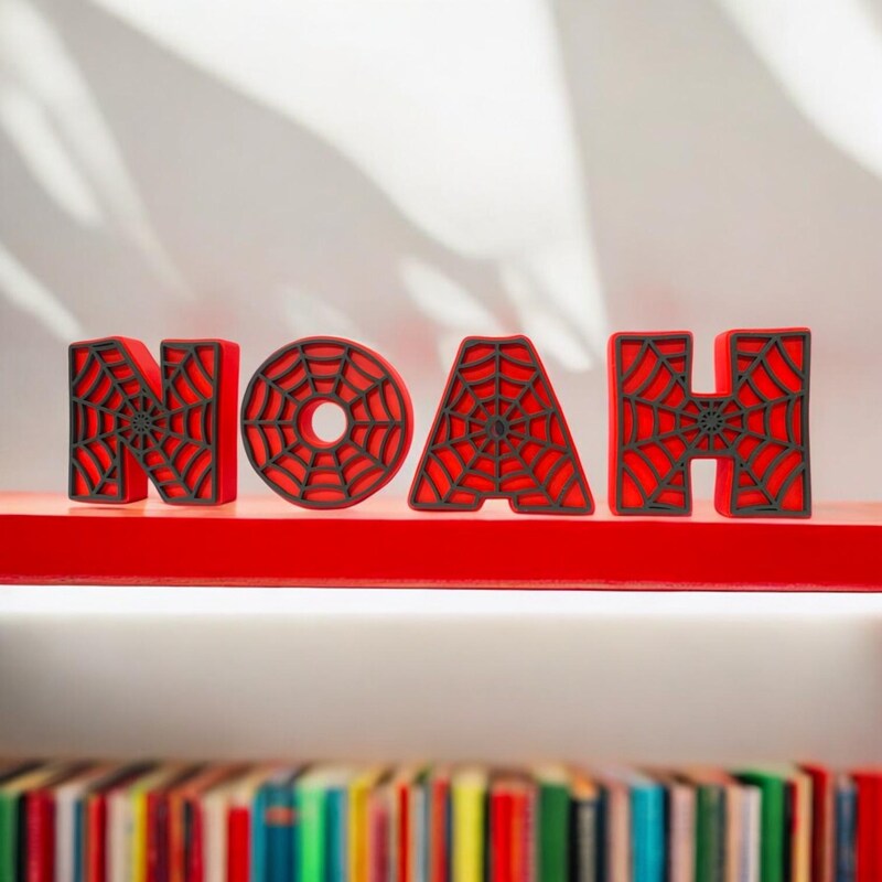 Spider Man Name Plate - Etsy