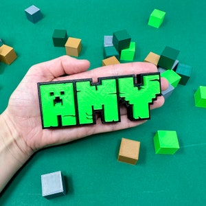 Custom Creeper Name Sign for Kids | Mining Personalized Christmas Gift ...
