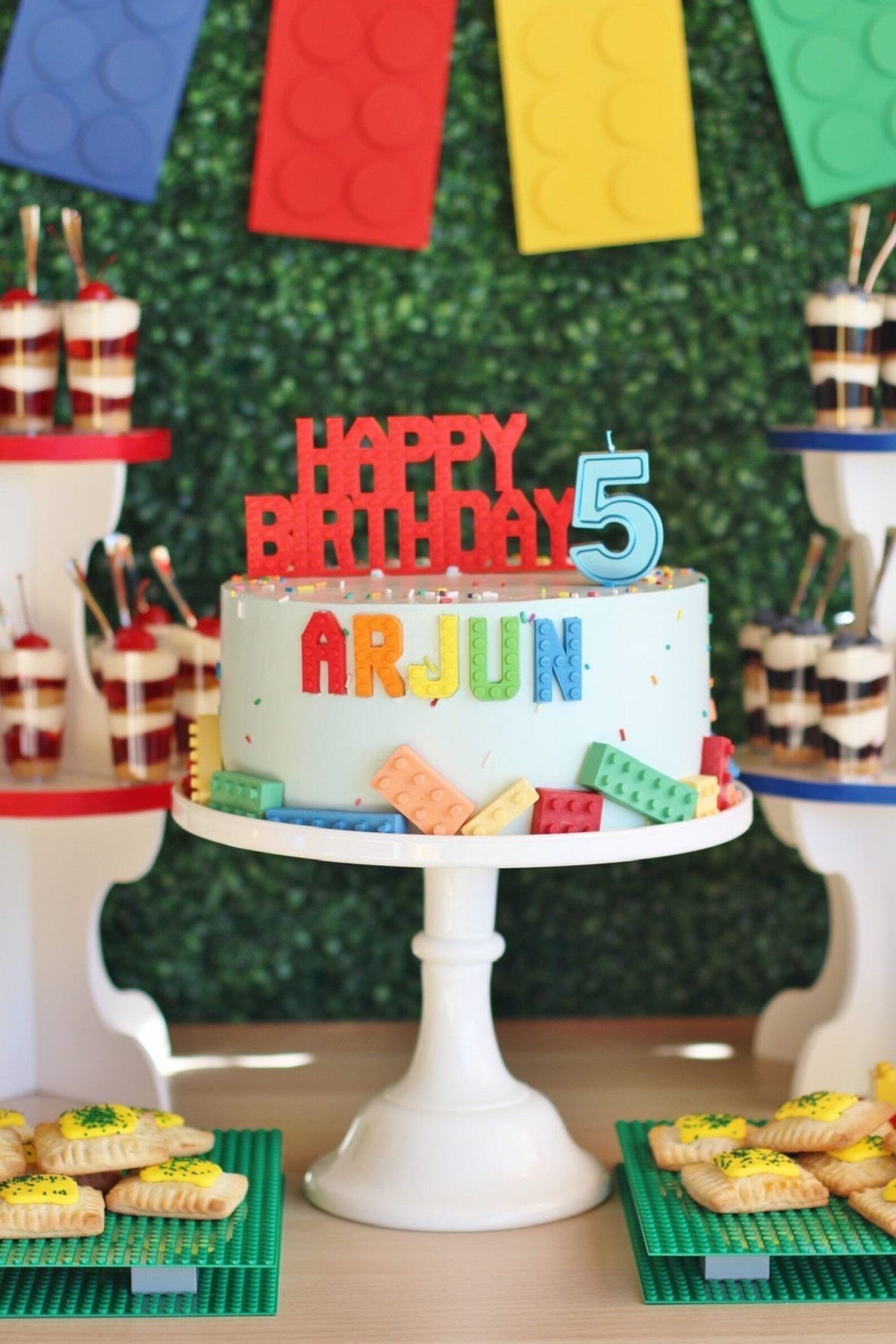 Brick Birthday Cake Topper Cake Decoration for Kids Birthday Cake ...