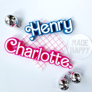 Custom Fashion Doll Style Name Sign | Personalized Desk Sign | Gift for ...