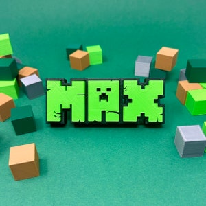 Custom Creeper Name Sign for Kids | Mining Personalized Christmas Gift ...