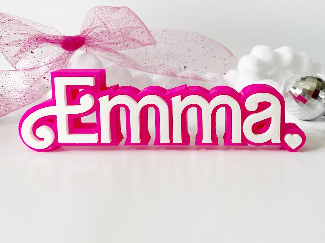 Custom Fashion Doll Style Name Sign | Personalized Gift for Girl | Kid ...