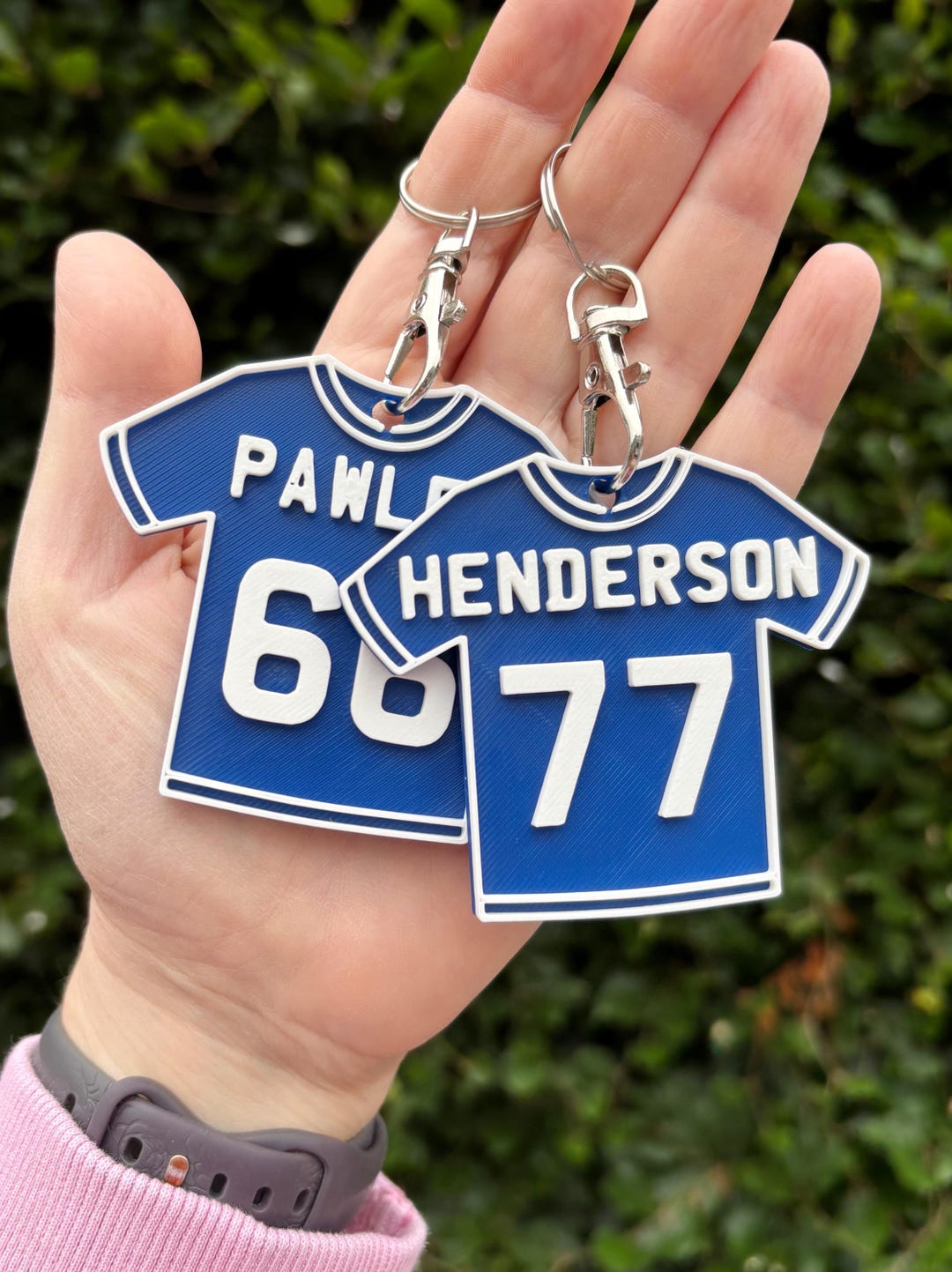 Personalized Sports Jersey Keychains | Bulk Party Favors or Team Gifts ...