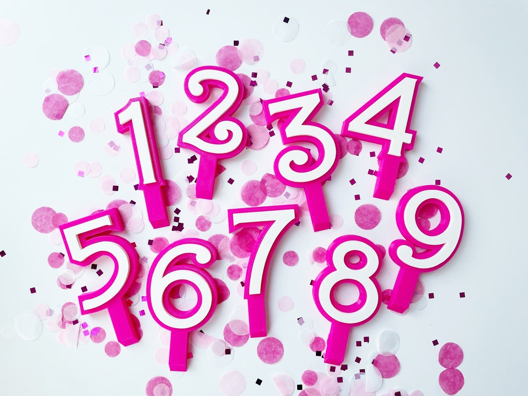 Girls Birthday Number for Cake | 1 2 3 4 5 6 7 8 9 10 Birthday Cake ...