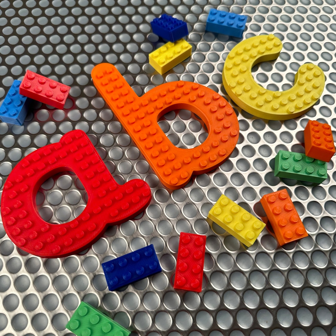 Alphabet Lowercase Letters A-Z | Learning Through Play | Brick ...