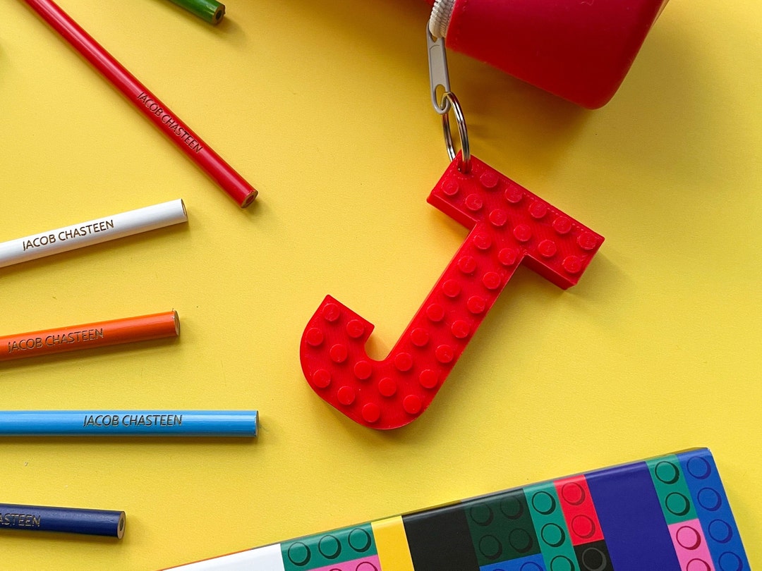 Custom Brick Keychain for Kids | Back to School Gift | Personalized Key ...