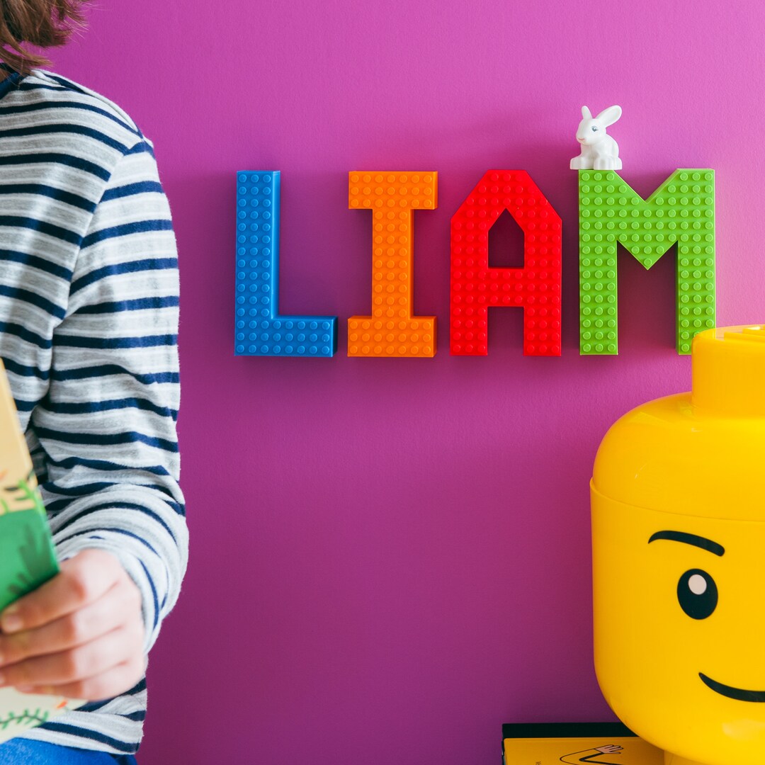 Personalized Brick Letters for Playroom or Kids Room - Etsy