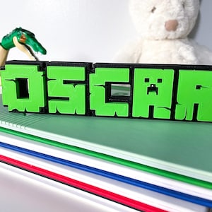 Custom Creeper Name Sign for Kids | Mining Personalized Christmas Gift ...