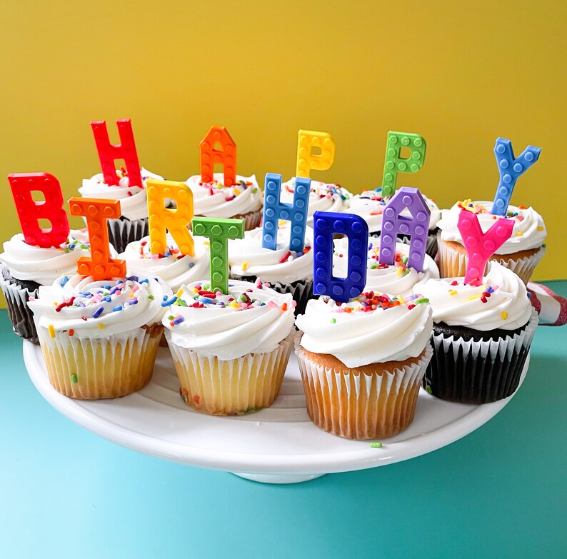 Cupcake Happy Birthday Sign Kids Party Decor Cupcake - Etsy