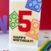 Brick Birthday Card Greeting Card for Boys Kids Girls Master Builder ...