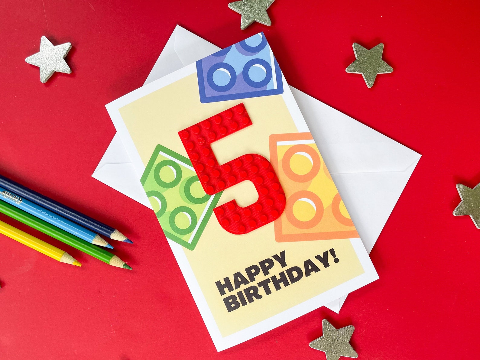 Brick Birthday Card Greeting Card for Boys Kids Girls - Etsy