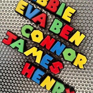 Custom Mario Style Name Sign | Personalized Desk Sign | Boy Gift for ...