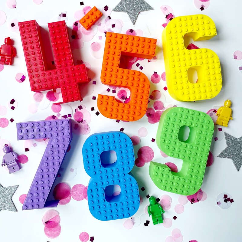 Number Legos Svg - Etsy