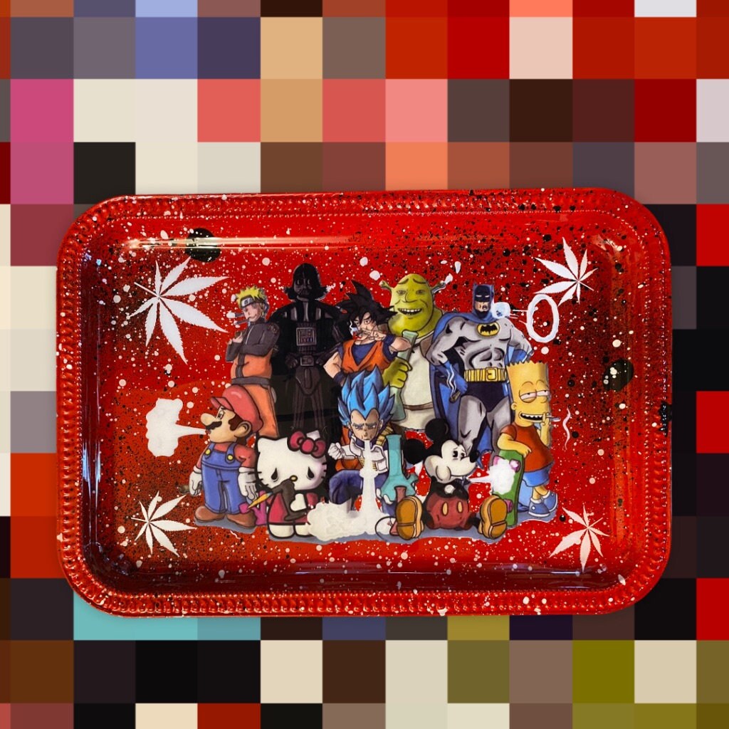 Cartoon Rolling Tray | Etsy