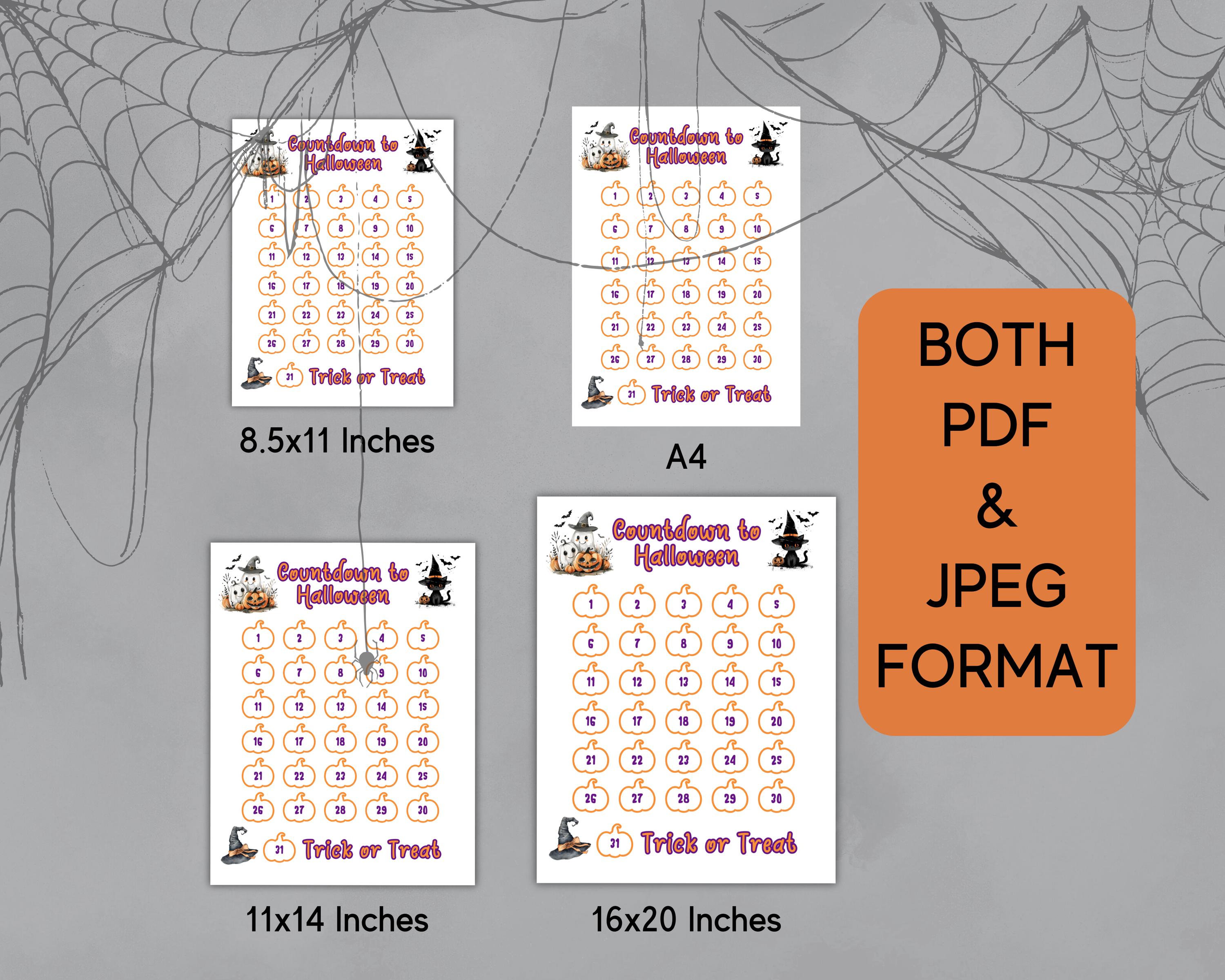 Halloween Countdown Calendar • Classroom Halloween Decor • Halloween ...