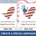 Memorial Day Handprint Art • Memorial Day Patriotic Activity ...