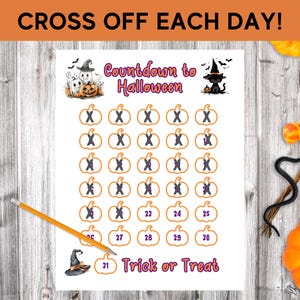 Halloween Countdown Calendar • Classroom Halloween Decor • Halloween ...