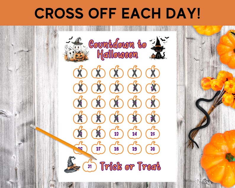 Halloween Countdown Calendar • Classroom Halloween Decor • Halloween ...