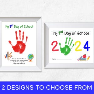 First Day of School Handprint Art Back to School Craft Handprint Craft ...