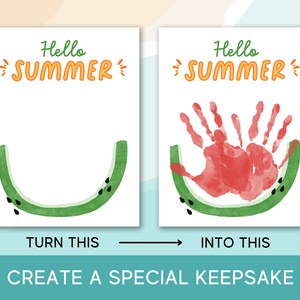 Summer Handprint Art • Fun Handprint Craft for Summer • Handprint Craft ...
