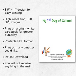 First Day of School Handprint Art Back to School Craft Handprint Craft ...