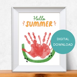 Summer Handprint Art • Fun Handprint Craft for Summer • Handprint Craft ...