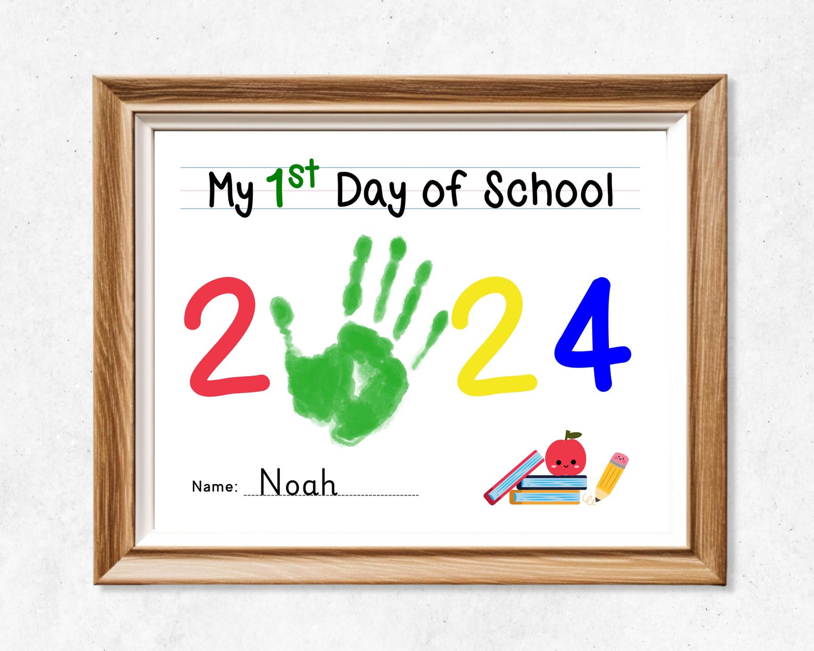 First Day of School Handprint Art Back to School Craft Handprint Craft ...