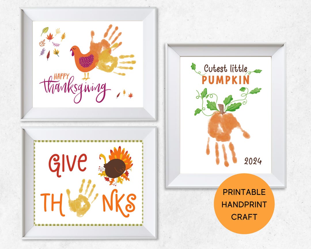 Thanksgiving Handprint Art • Fall Handprint Craft • Homeschool ...