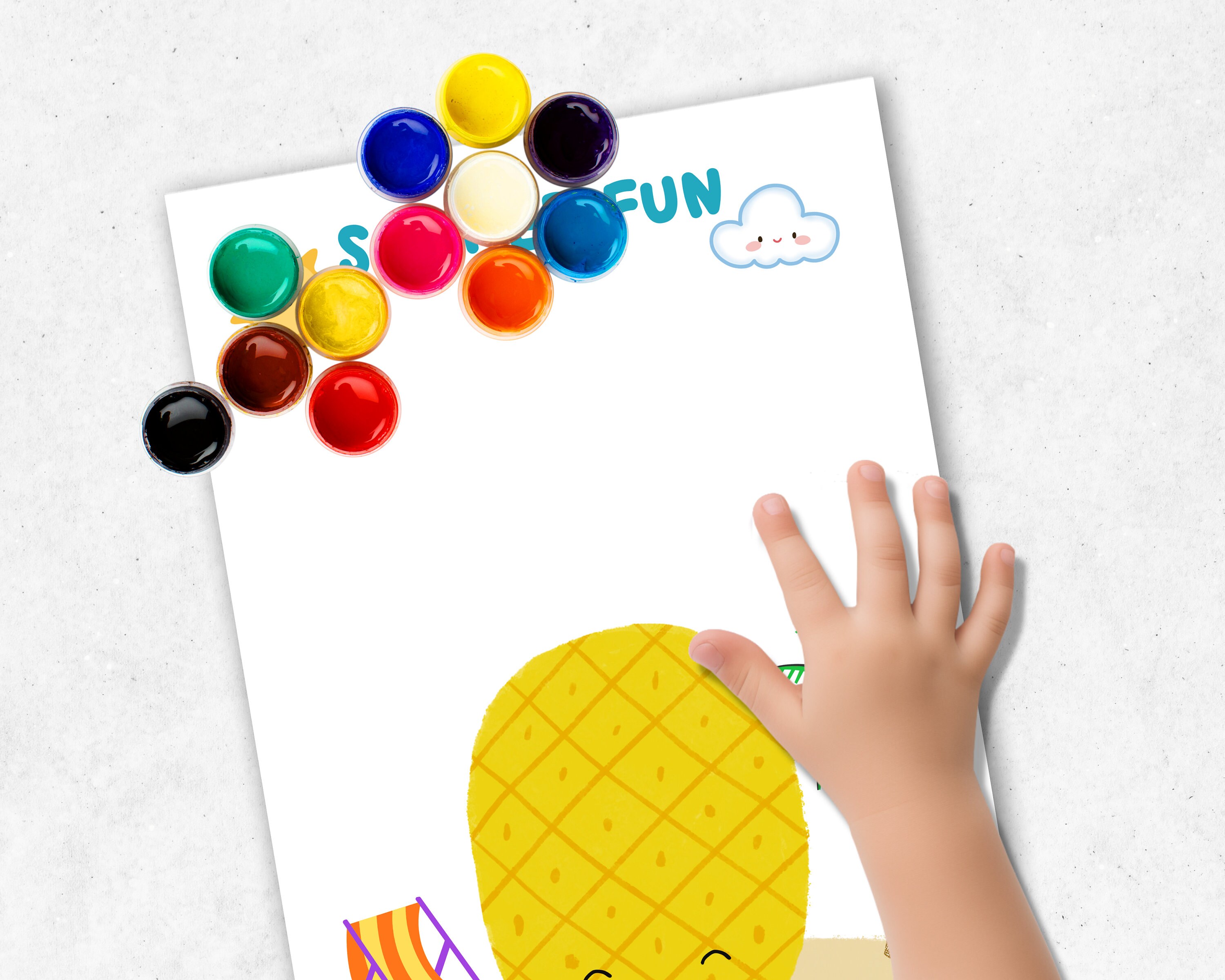 Summer Handprint Art Fun Handprint Craft for Summer Handprint Craft ...