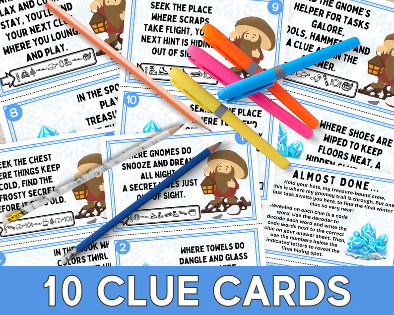 Winter Scavenger Hunt for Kids Printable Indoor Game Treasure Hunt ...