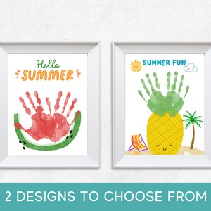 Summer Handprint Art • Fun Handprint Craft for Summer • Handprint Craft ...