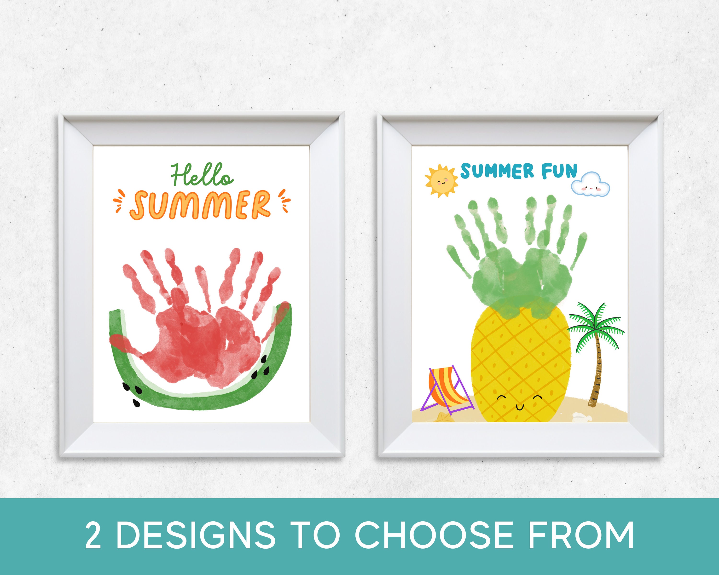 Summer Handprint Art Fun Handprint Craft for Summer Handprint Craft ...