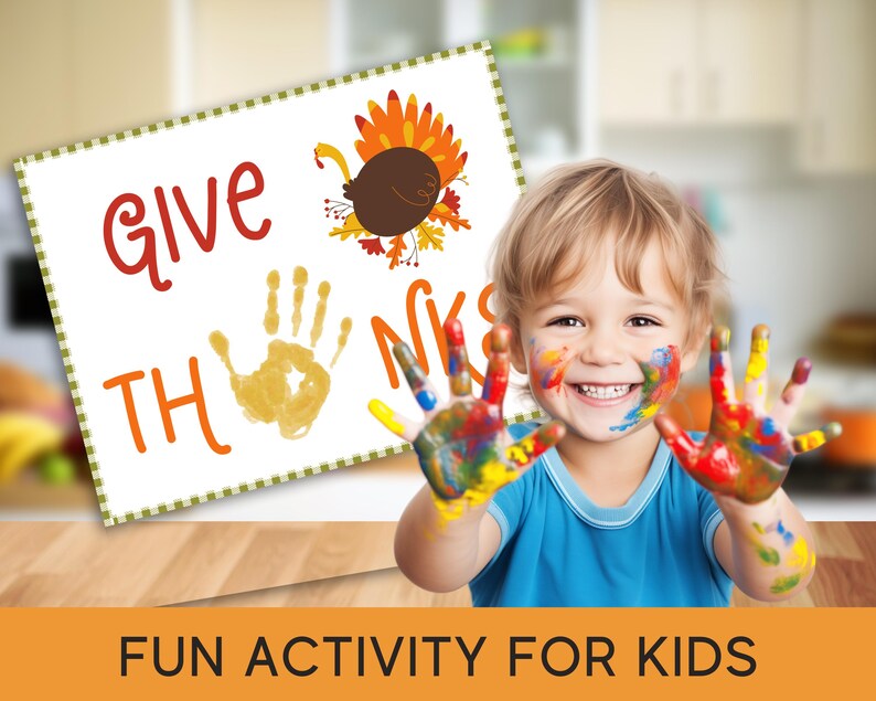 Thanksgiving Handprint Art • Fall Handprint Craft • Homeschool ...