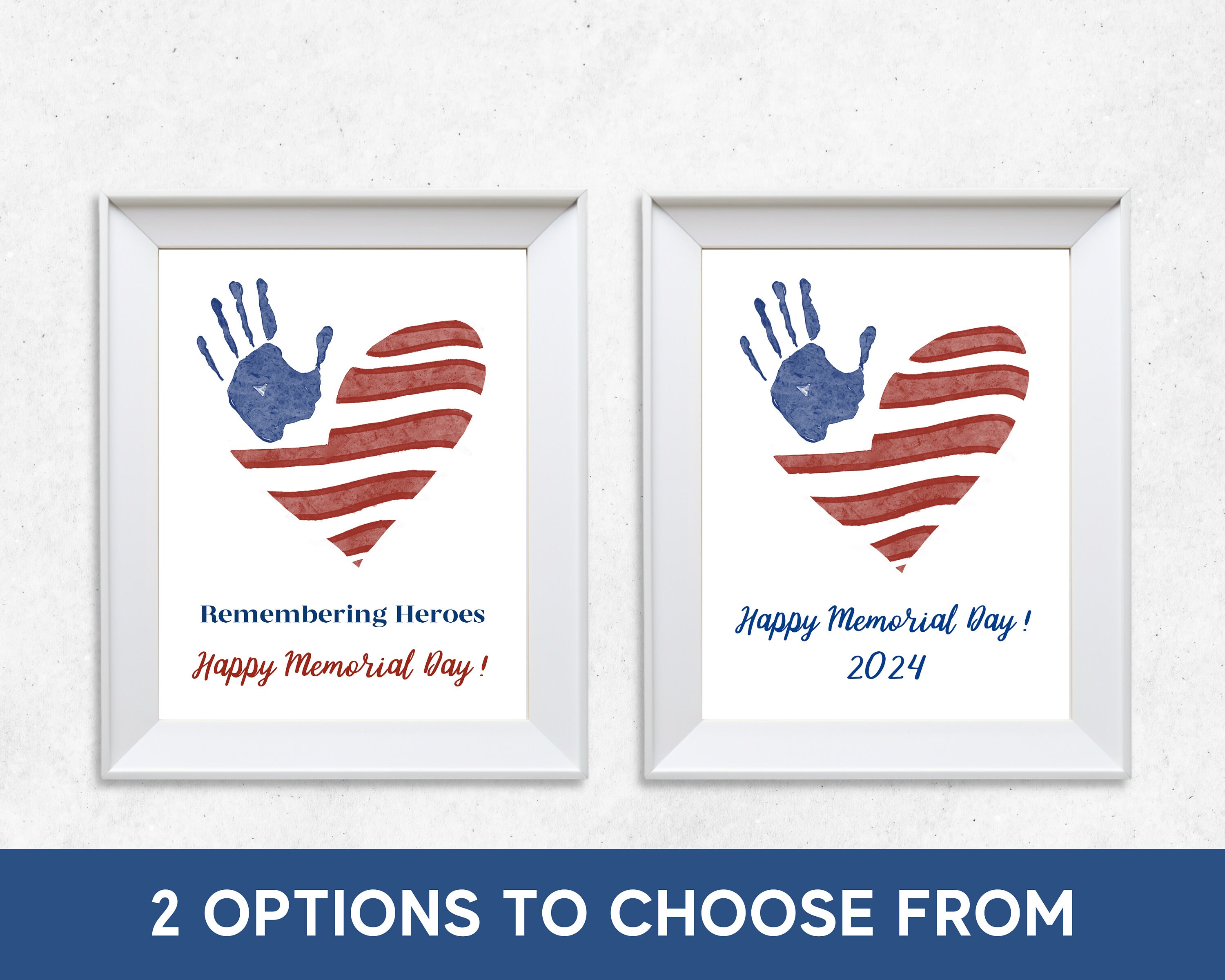 Memorial Day Handprint Art • Memorial Day Patriotic Activity ...