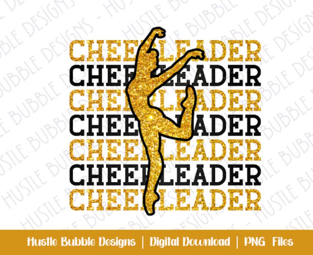 Leopard Cheer Sublimation PNG Files: for Cheer Lovers Gold and Black ...