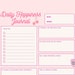 Daily Happiness Journal Sheet, Digital Download, Priority Sheet, to Do ...