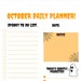 October Planner Worksheet, Spooky Season to Do List, Digital Download ...