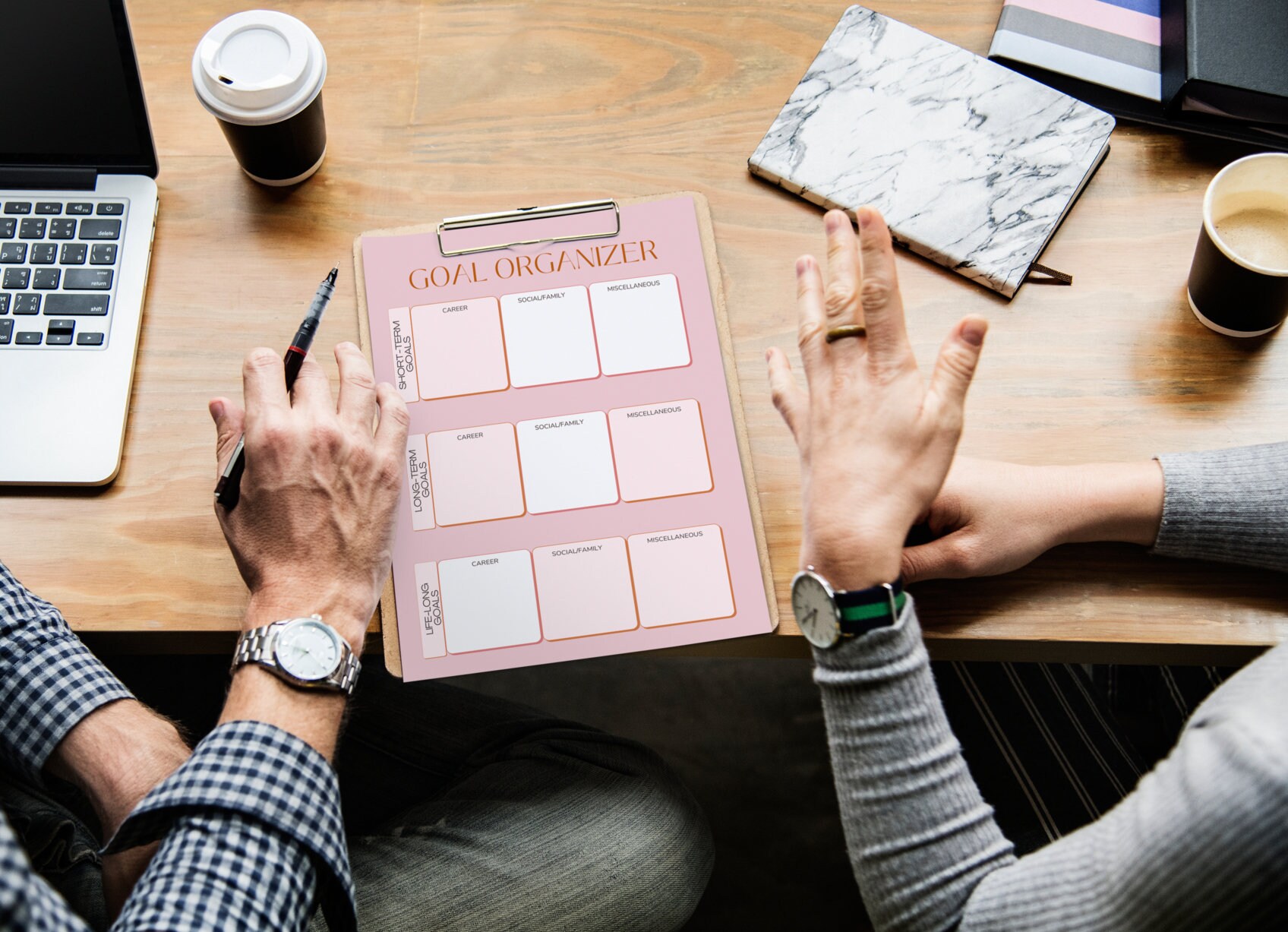 Goal Organizer Sheet, Plan Out Your Goals, Set Short and Long-term ...