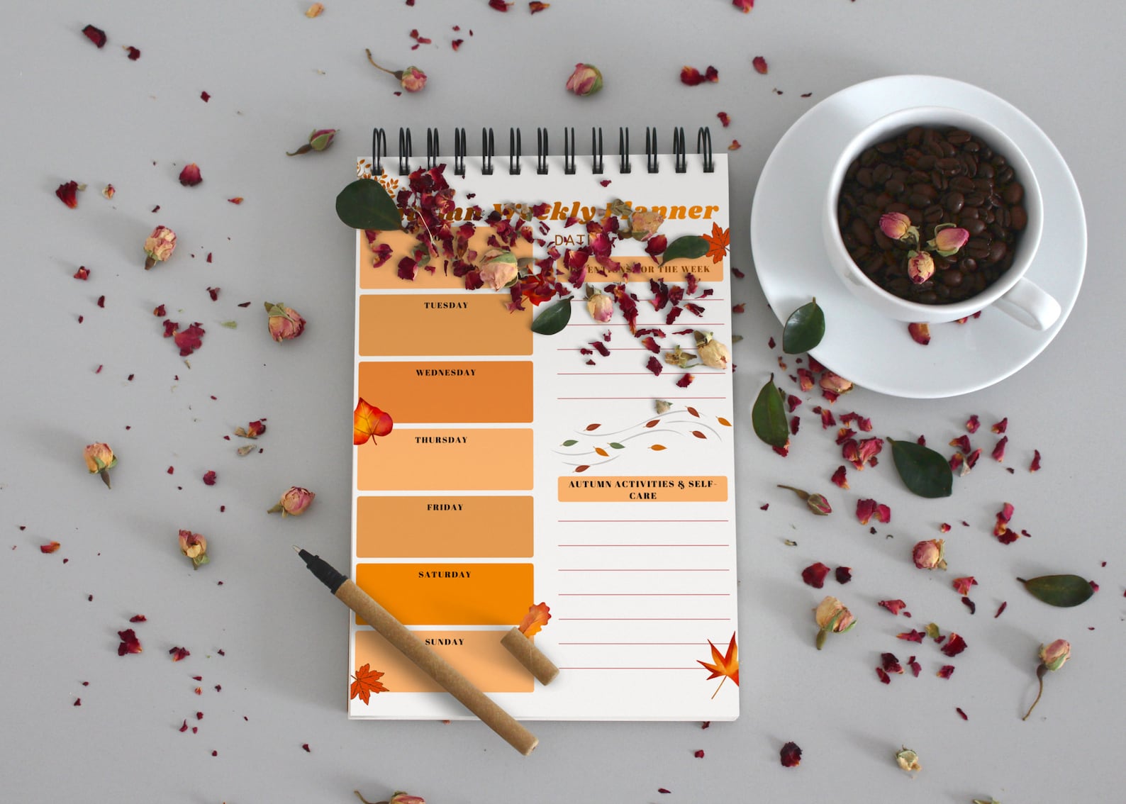 Autumn Weekly Planner Sheet, Fall Themed Planner, Daily to Do Sheet ...
