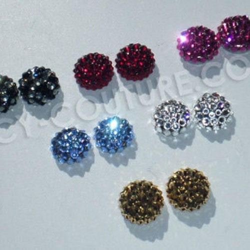 CLEAR FLOWER Rhinestone Screw Caps Covers for Crystal Bling | Etsy