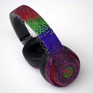 Custom Bling Beats Design With Swarovski Crystals High - Etsy