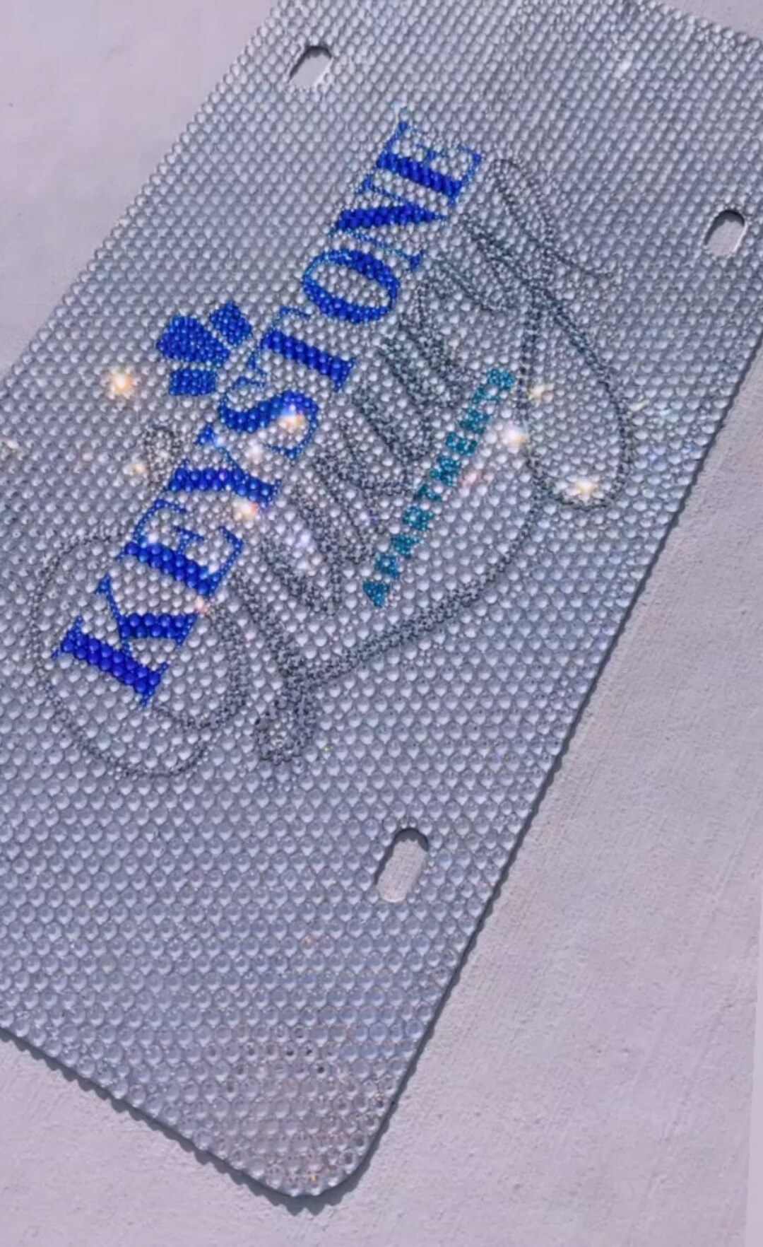 Bling Your Logo: Custom Crystal License Plate With Swarovski Crystals ...