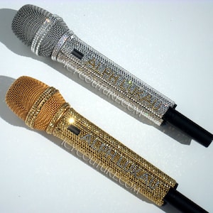 Custom Bling Microphone With Rhinestones or Swarovski Crystals - Etsy