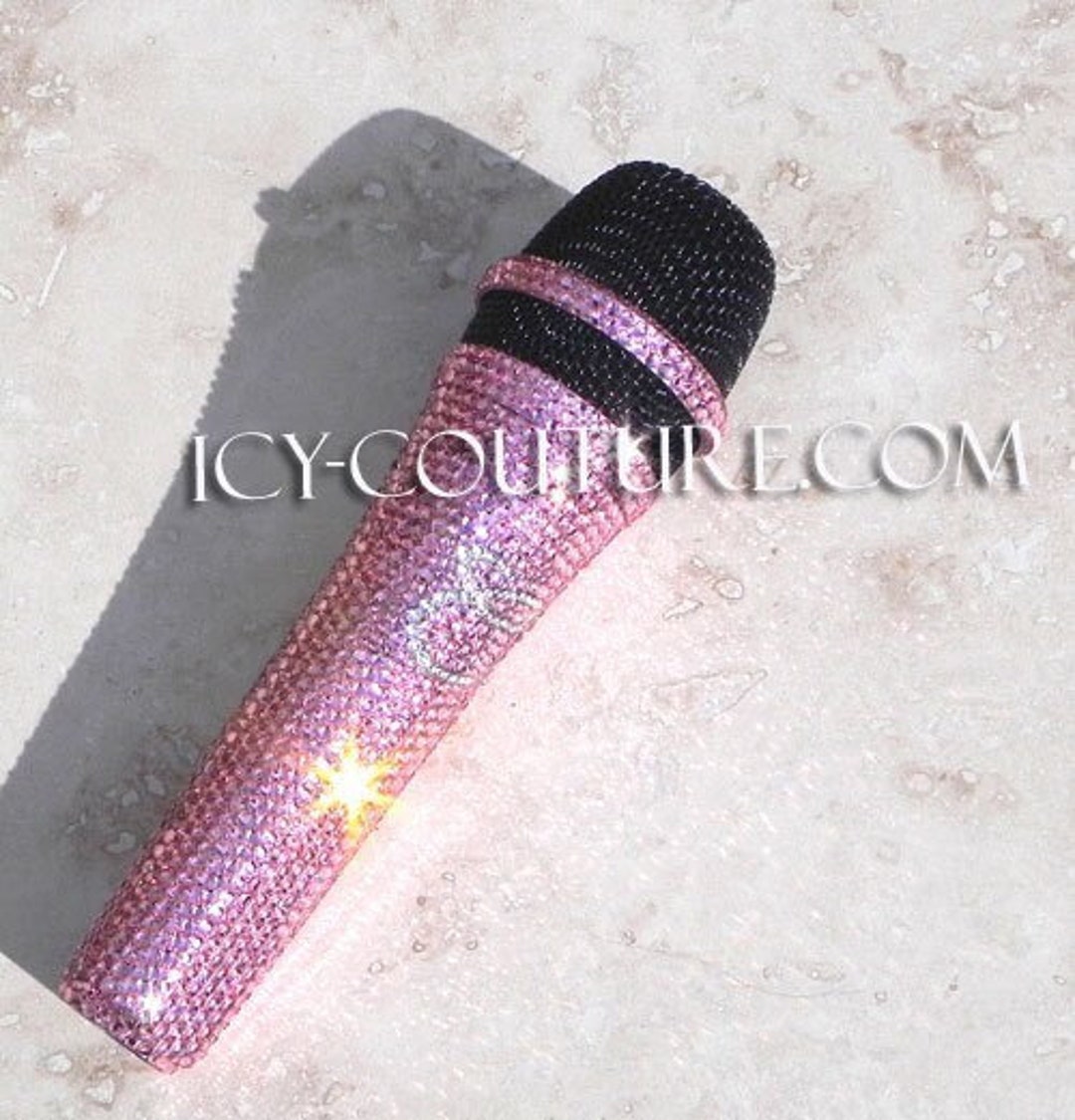 Custom Bling Microphone With Rhinestones or Swarovski Crystals - Etsy